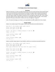 It Higher Lower Game Sample Output Pdf It Higher Lower Game