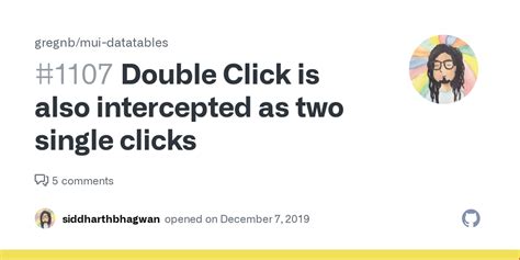 Double Click Is Also Intercepted As Two Single Clicks · Issue 1107