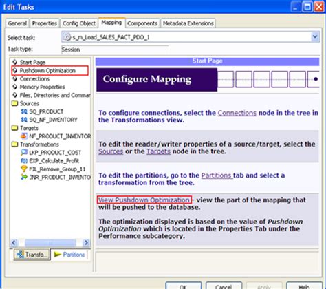data integration and warehousing informatica powercenter pushdown