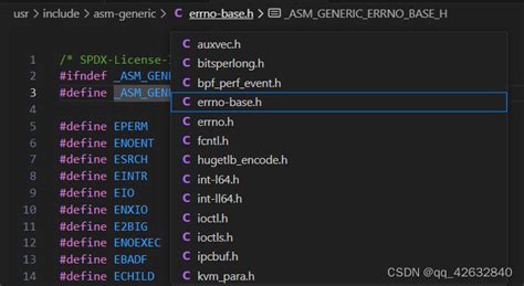 Linux内核errno Baseh源码分析 Csdn博客
