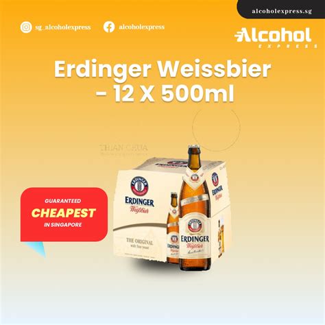 Erdinger Weissbier 12 X 500ml Oct 2025 Shopee Singapore