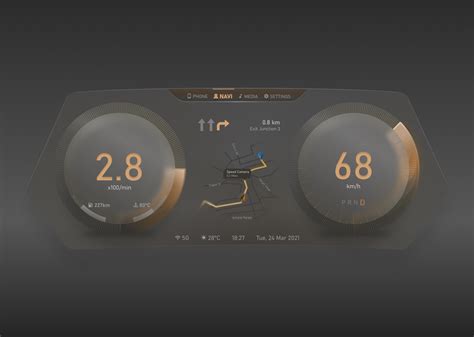 Ui Car Dashboard Behance