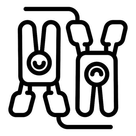 Premium Vector Outlined Dental Floss Icons Set
