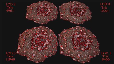 Large Rocks Tin Ore Deposits Quarry Environment 3d Model By Dereza