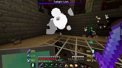 Twilight Forest Twilight Lich Fight Minecraft Mod Youtube