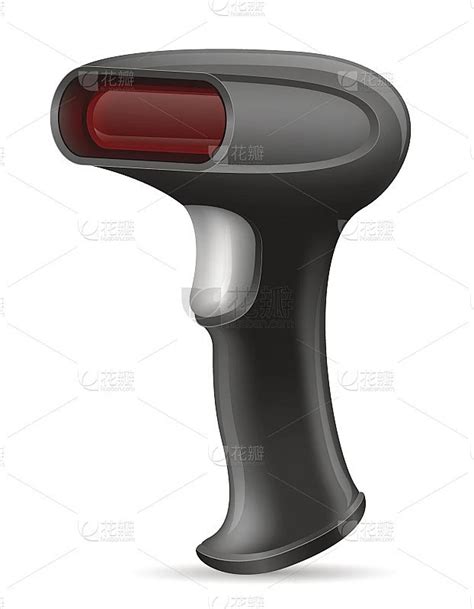 条码扫描仪股票矢量插图素材 花瓣网