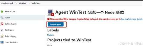 Jenkins 创建 Node 到 Windowsjenkins添加windows节点 Csdn博客