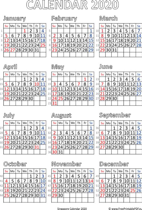 Singapore Calendar With Public Holidays Semashow