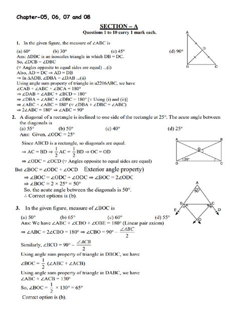 9 Pt2 Geometry 2 Answers Pdf