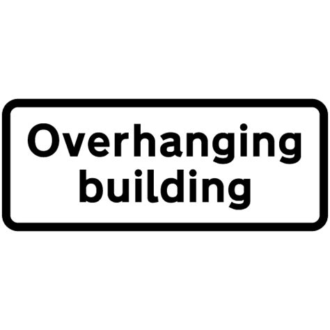 Overhanging Building Diag 530 1 Safety Sign Warehouse