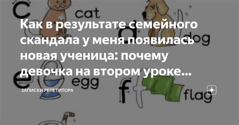 Как в результате семейного скандала у меня появилась новая ученица ...