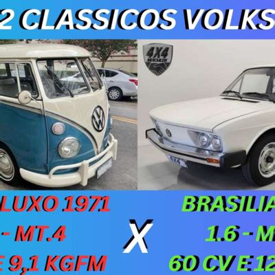 ENTRE CARROS VW KOMBI X VW BRASILIA SUPER VALORIZADOS E BONS PARA FAZER PROJETO by Divisão