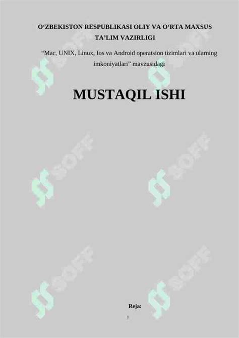 mac unix linux ios va android operatsion tizimlari va ularning