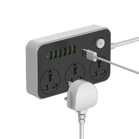 Multiport Charger With Power Socket 6 Usb 3 Power Socket Shop