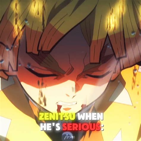 Zenitsu When Hes Serious 💀 Zenitsu Edit Demon Slayer Demonslayer
