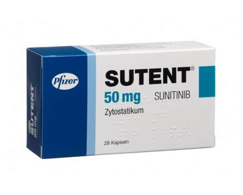 Сутент 50мг, Sutent 28 капсул (Sunitinib) Купить в Украине - Киев - Цена
