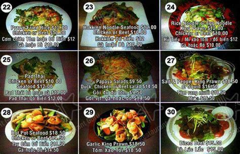 Menu At Viet Thai Restaurant Fairfield
