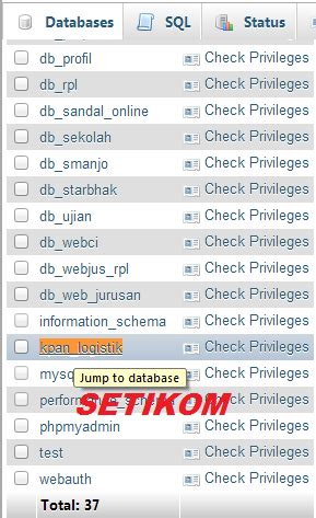 Cara Mengubah Nama Database MySQL Di PhpMyadmin Seputar Ilmu Komputer