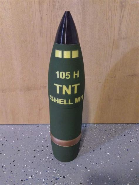 3d Printed 105mm Artillery Shell Replica Life Size 1961262061