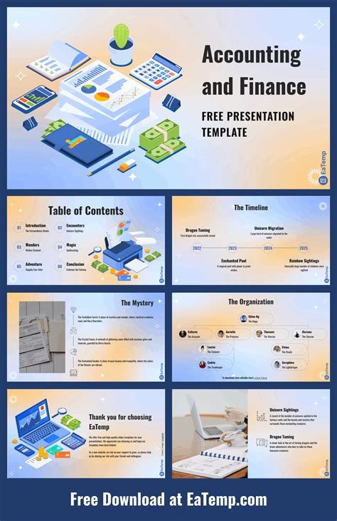 Free Accounting And Finance Ppt Presentation Template