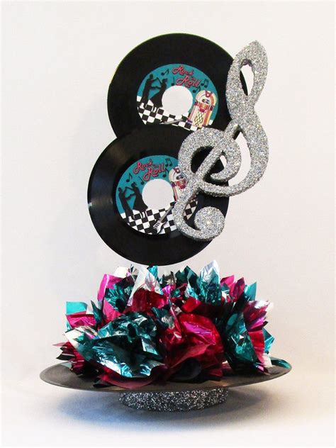 50s Rock N Roll Record Centerpiece Music Centerpieces Rock Star