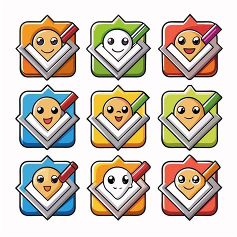 Colorful Check Mark Icons For Approval And Confirmation Premium Ai