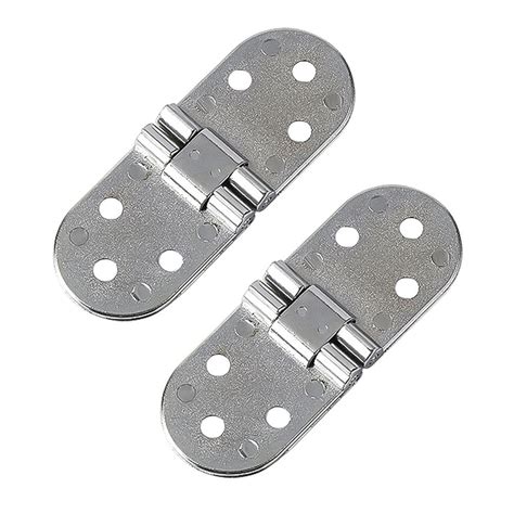 2x 78mm Folding Table Hinges Self Supporting Flush Mounted For Cabinet