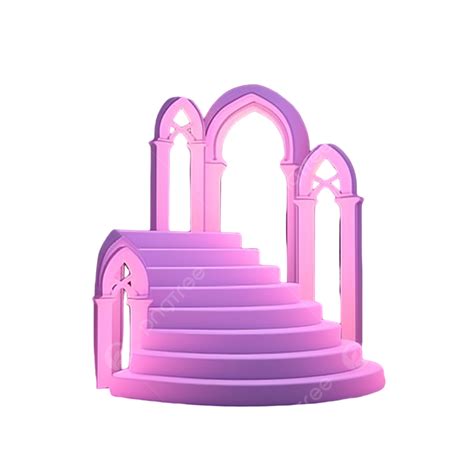 현실적인 보라색 광선 연단 3d 렌더링 3d 쌓인 지휘대 Png 일러스트 및 이미지 에 대한 무료 다운로드 Pngtree