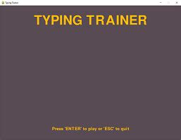 GitHub Rosswf Typing Trainer Typing Trainer Made In Pygame
