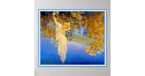 Poster Print Reveries By Maxfield Parrish Poster Zazzle
