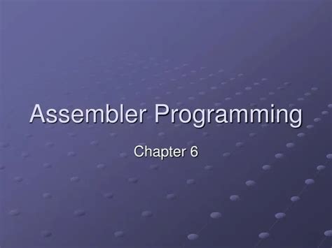 Ppt Assembler Programming Powerpoint Presentation Free Download Id
