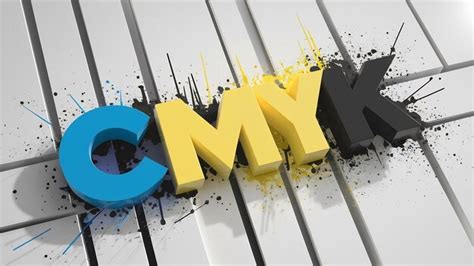 Premium Photo Cmyk Color Splash Isolated On White Background 3d Render