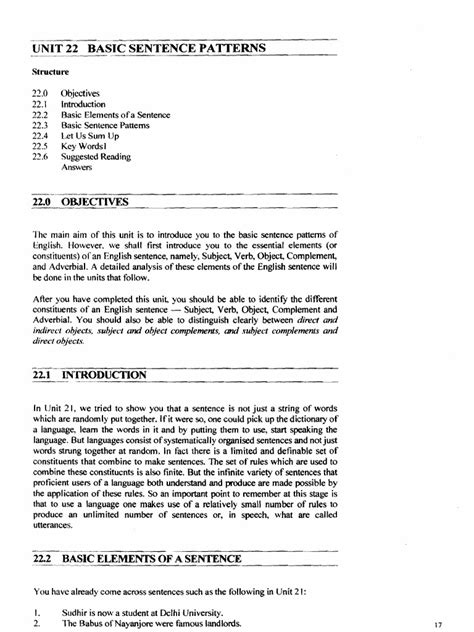 Sentence Pattern Pdf Sentence Pattern Pdf