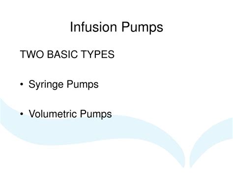 Ppt Infusion Pumps Powerpoint Presentation Free Download Id480913