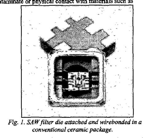 Figure 1 From Chip Scale Packaging Techniques For Rf Saw Devices