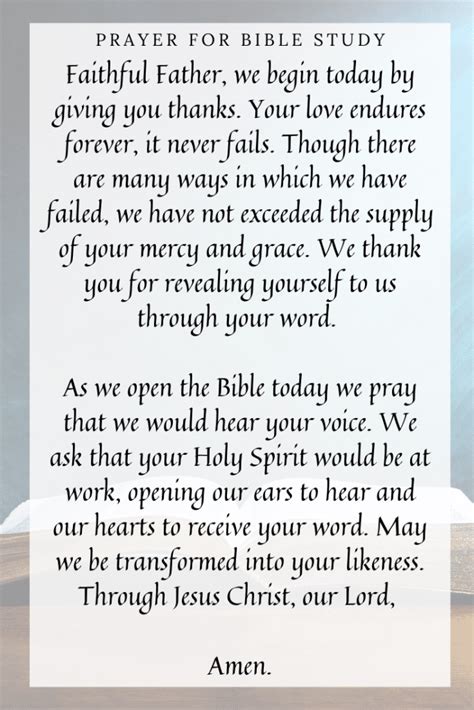 9 Opening Prayers For Bible Study Prayrs