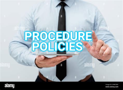 Text Caption Presenting Procedure Policies Business Concept Steps To