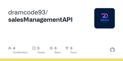 GitHub Dramcode SalesManagementAPI