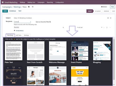How To Send Bulk Emails With Odoo 16 E Mail Marketing Module
