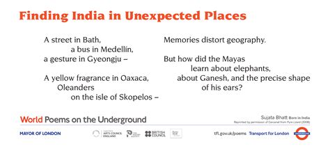 Finding India In Unexpected Places Poems On The Underground