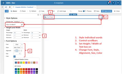 Enhanced Textbox Styling And Formatting Options Anaplan Community