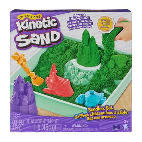 Spin Master Piasek Kinetyczny Kinetic Sand Zestaw Piaskownica Zielony Spin Master Sklep