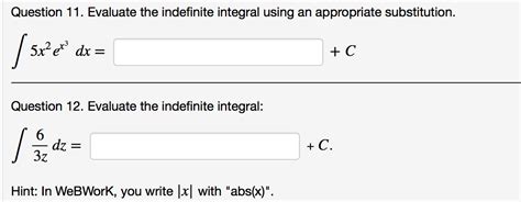 Solved Question Evaluate The Indefinite Integral Using Chegg