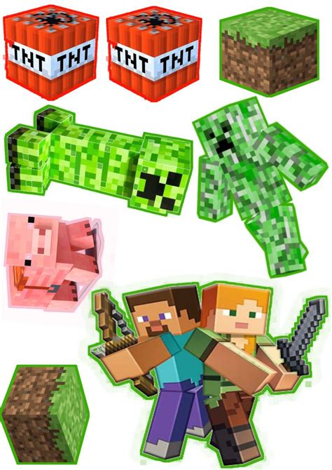 Minecraft Cake Topper