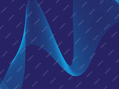 Premium Vector Abstract Wave Element For Design Stylized Line Art Background Vector