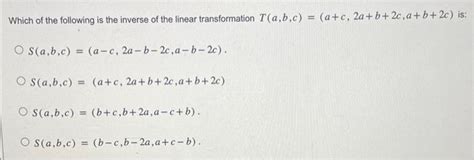 solved the linear transformation t p2 r →p2 r defined by