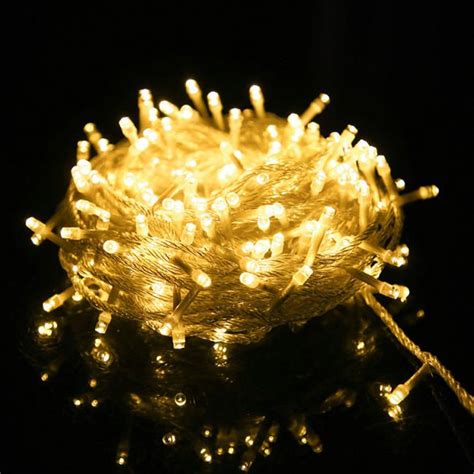 ไฟประดับตกแต่งสวยงาม Led 100 ดวง เสียบปลั๊กไฟ ไม่กระพริบ 8เมตร 1ชุด