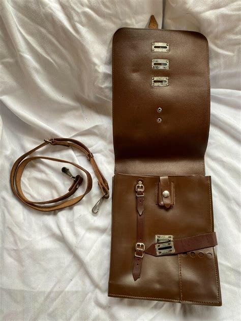 Ddr Nva East German Army Map Case Bag With Shoulder Strap 3892049169