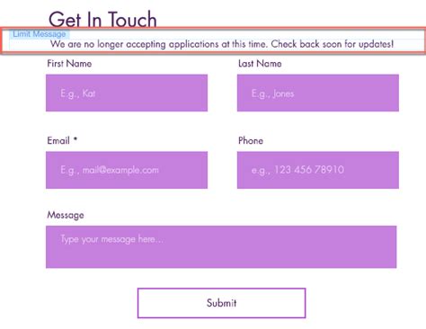 wix forms adding submission limits to your forms help center