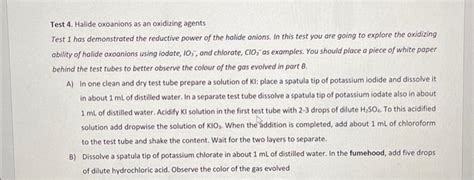 Solved A Write Balanced Equation For The Reaction Between
